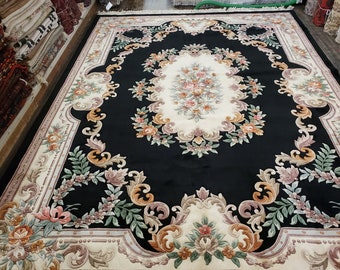 Art Deco Chinese Rug Peking Rug 90 Line Wool Hand Knotted Pink Rug as ...