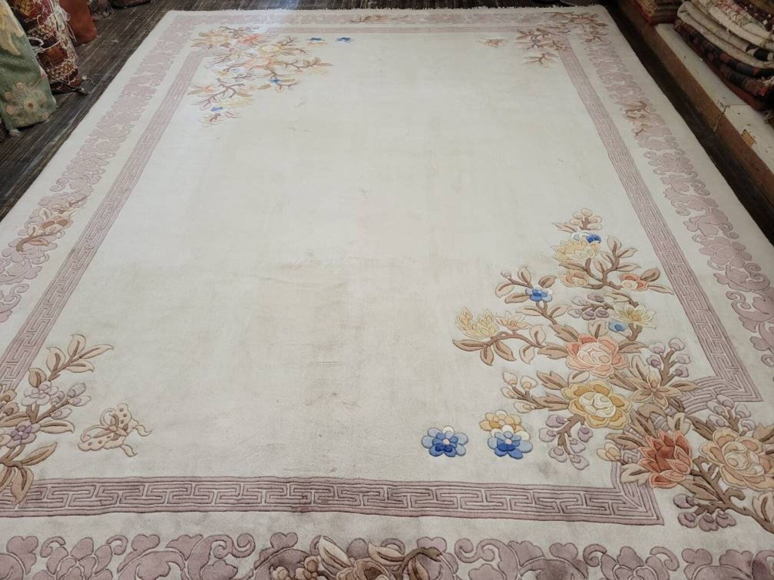 Chinese Art Deco Peking Rug 90 Line Wool Hand Knotted Excellent Quality ...
