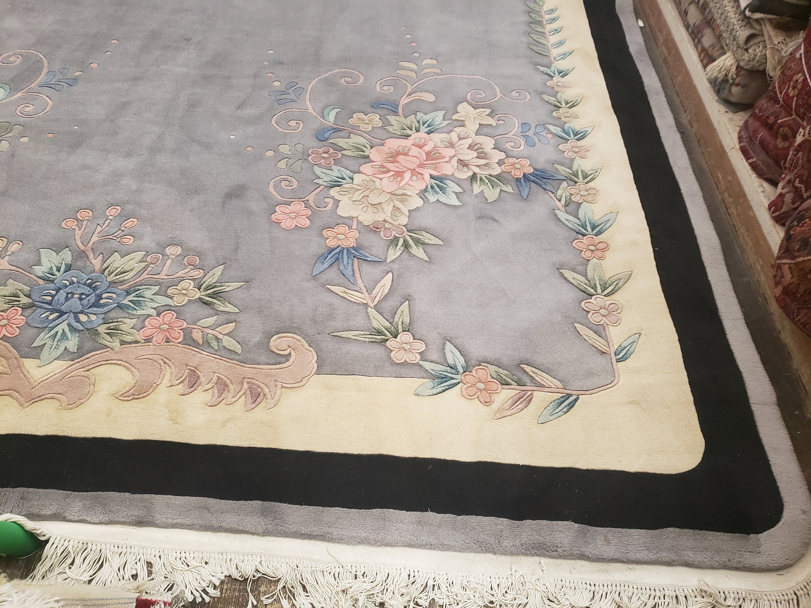 Chinese Art Deco Peking Rug 90 Line Wool Hand Knotted Rug Aubusson ...