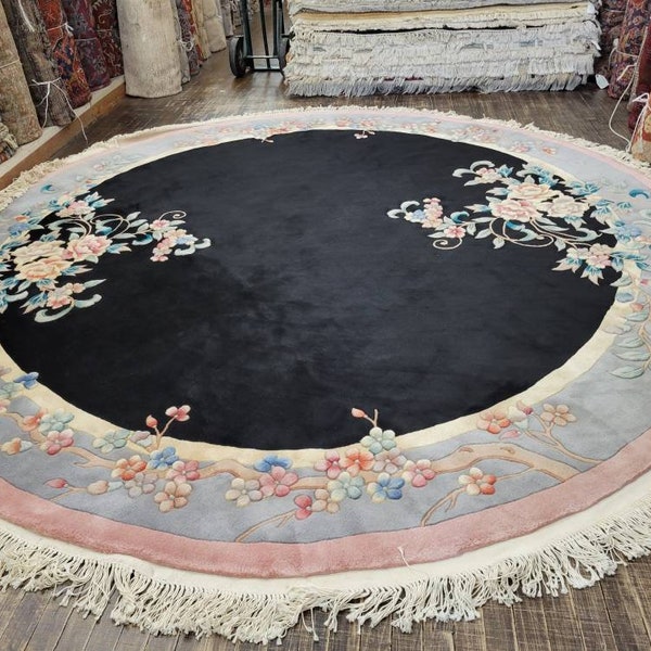 Round Art Deco Rug - Etsy