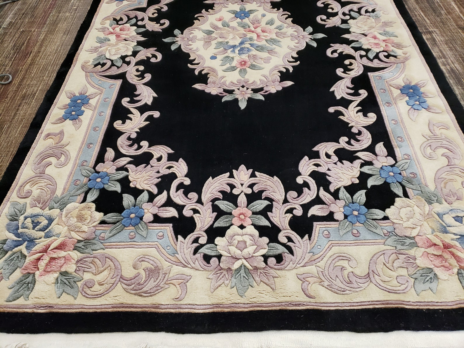 Chinese Art Deco Peking Rug 90 Line Wool Hand Knotted Rug Aubusson ...