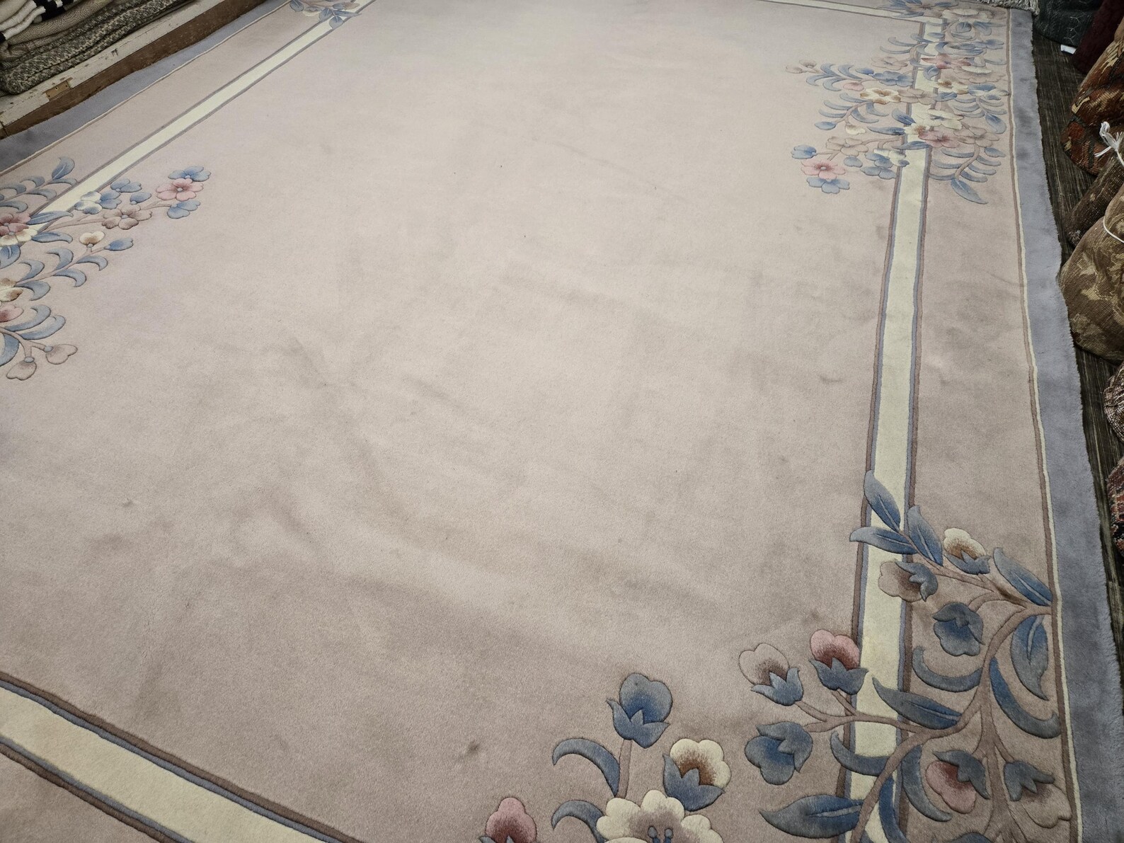 Chinese Art Deco Peking Rug 90 Line Wool Hand Knotted Rug Aubusson ...