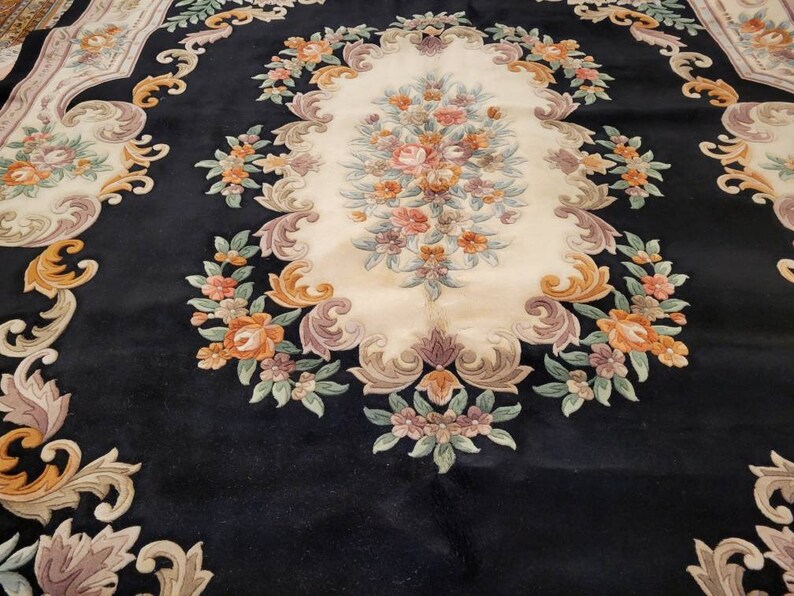 Chinese Art Deco Peking Rug 90 Line Wool Hand Knotted Rug - Etsy