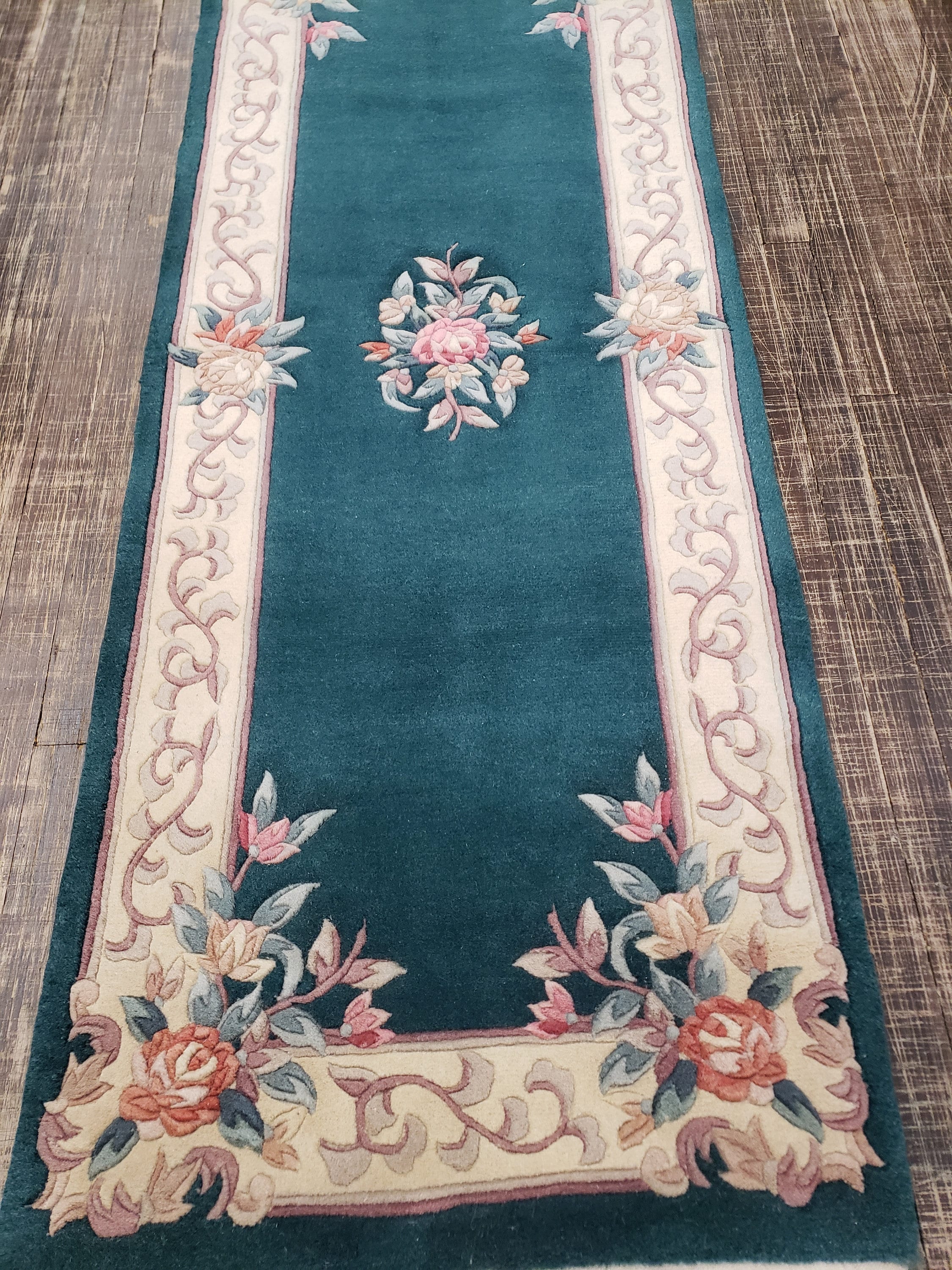 Chinese Art Deco Peking Rug Runner Wool Hand Knotted Rug Excellent ...