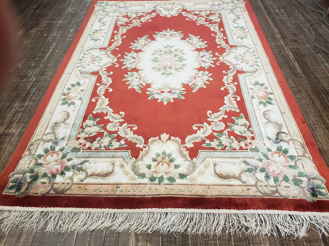 Chinese Art Deco Peking Rug 90 Line Silk Hand Knotted Rug Aubusson ...