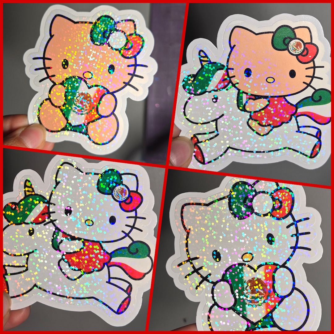 Hello Kitty Mexican Flag Theme Sticker - Etsy