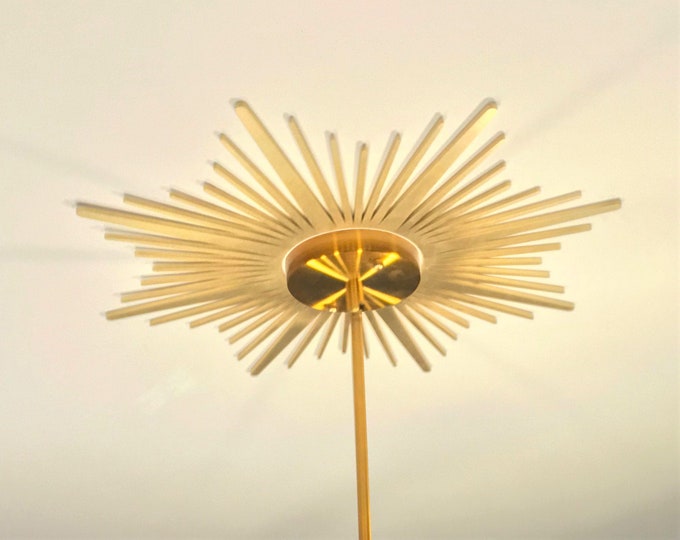 Sunburst Ceiling Medallion, Sun Wall Decoration, Gold Decor - Etsy