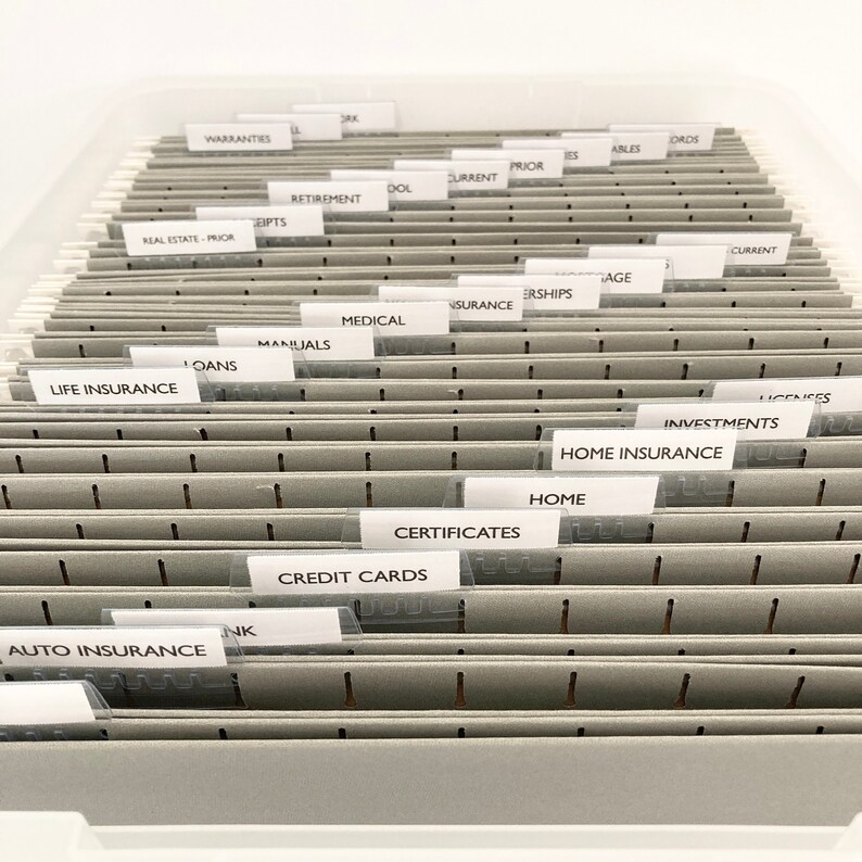 DIY Home Documents Bin Kit | Home Files, File Organization, Paper ...