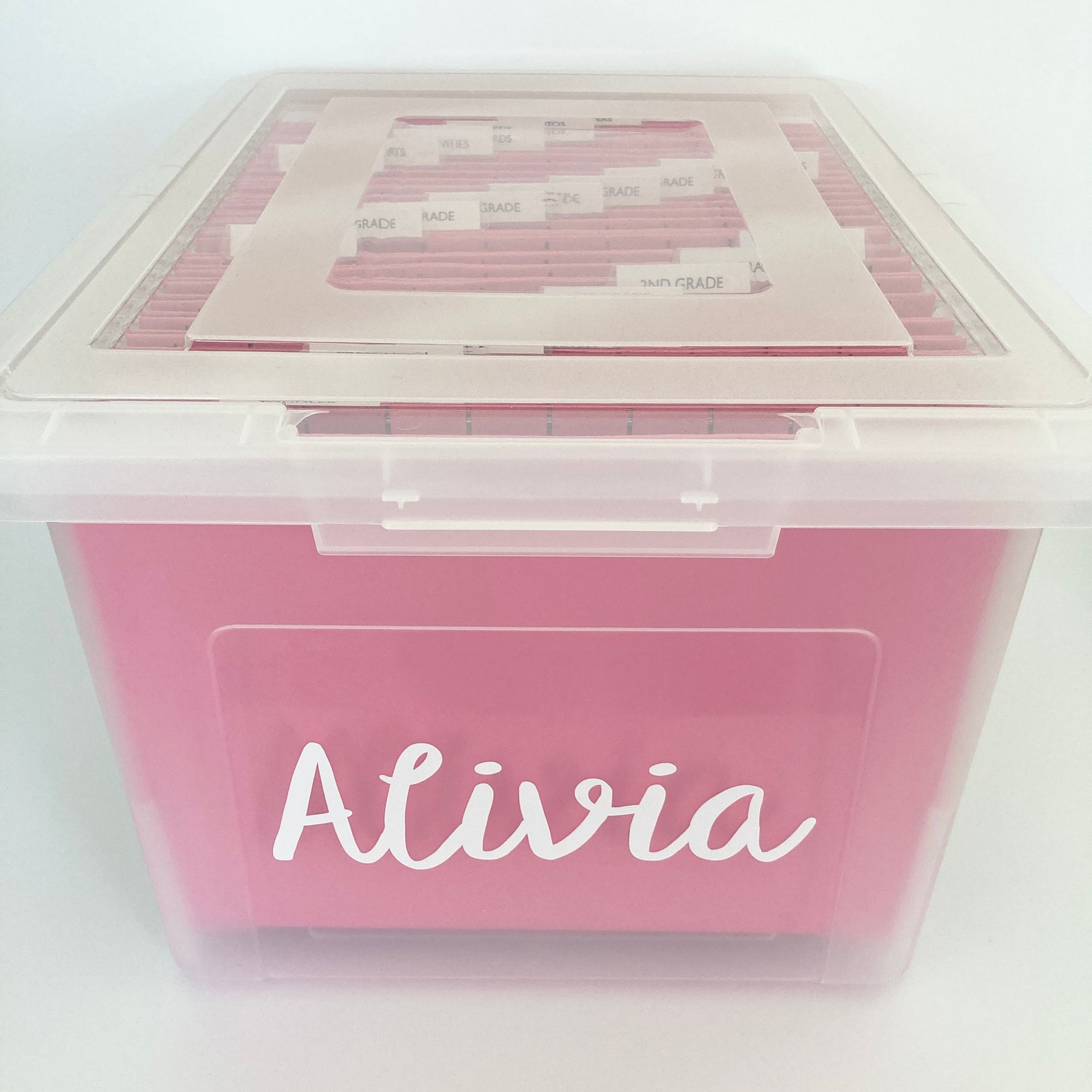 DIY Kids' School Keepsake Bin Kit Personalized Keepsake - Etsy