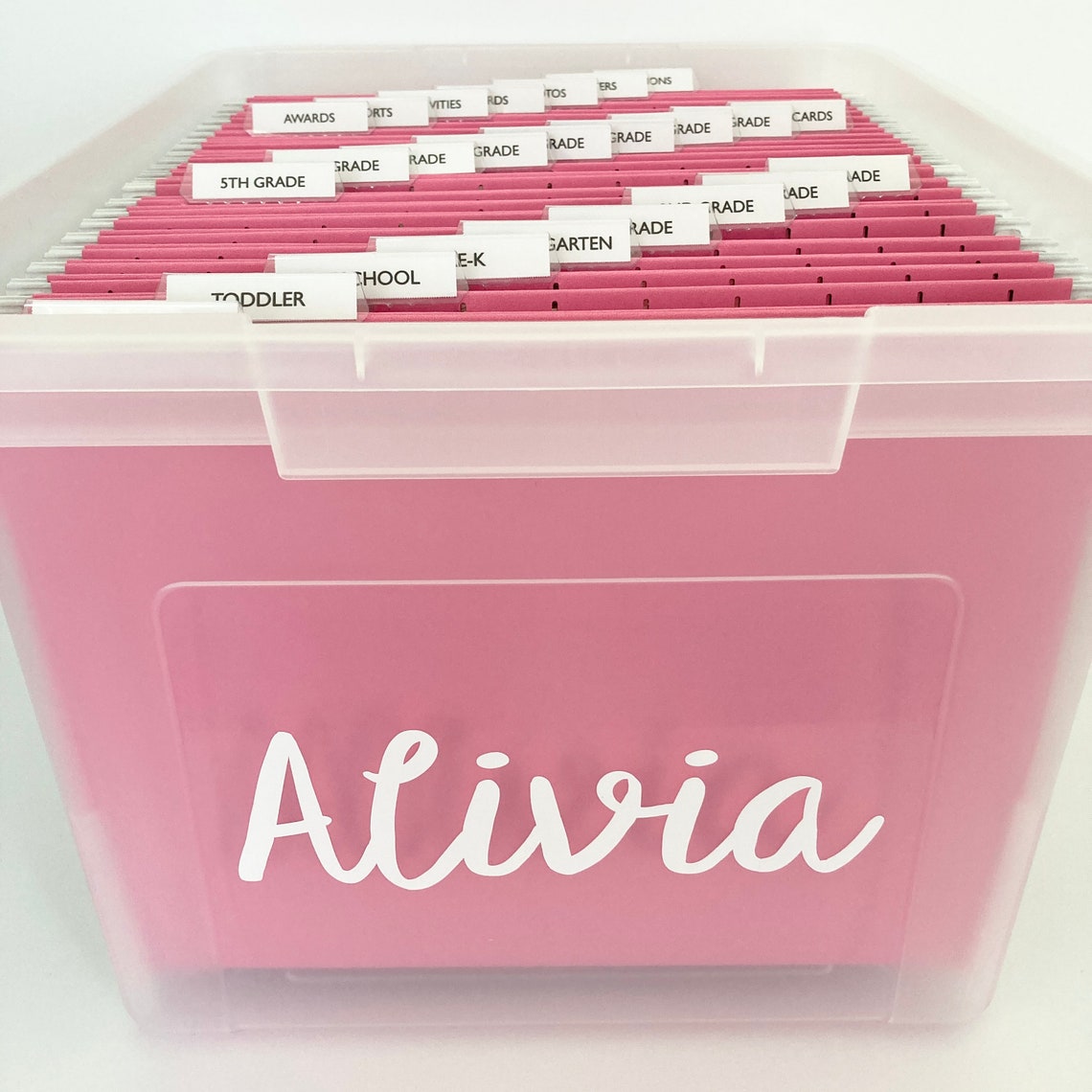 DIY Kids' School Keepsake Bin Kit Personalized Keepsake - Etsy
