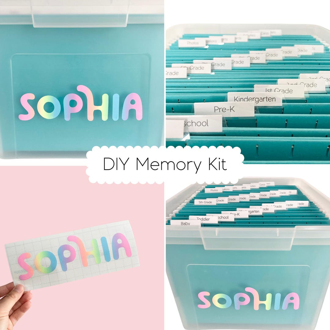 DIY Kids Memory Box Kit | School Keepsakes | Keepsake Box | Memory Box ...