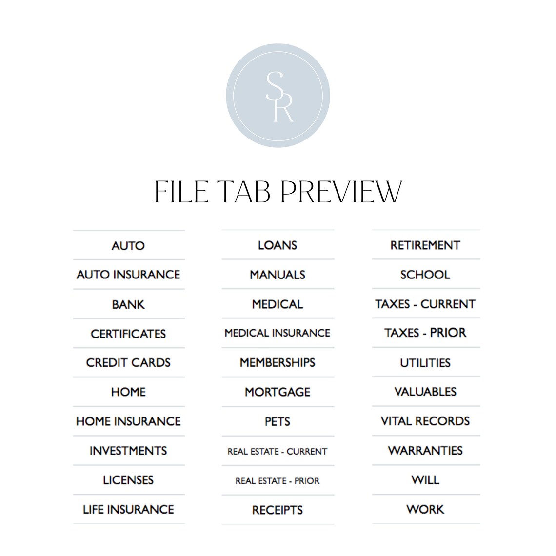 DIY Home Documents Bin Kit | Home Files, File Organization, Paper ...