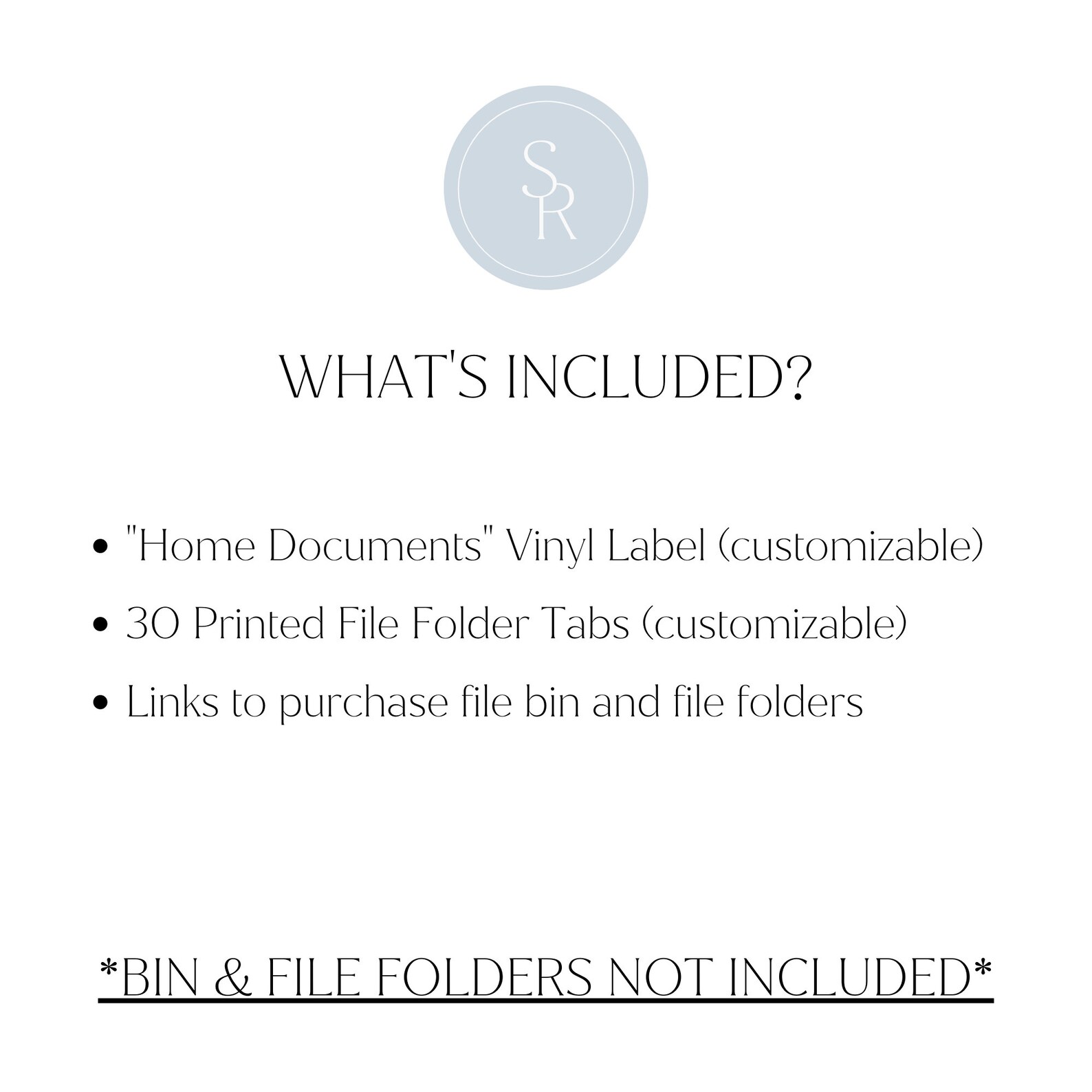 DIY Home Documents Bin Kit | Home Files, File Organization, Paper ...