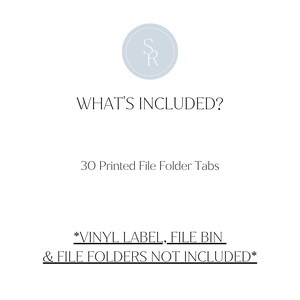 File Tabs for Home Documents | Home Files, File Organization, Paper ...