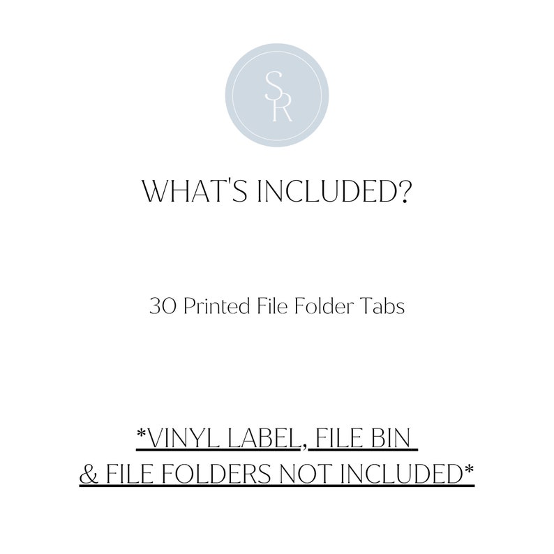 File Tabs for Home Documents Home Files File Organization - Etsy