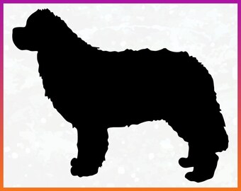 Newfoundland dog svg | Etsy
