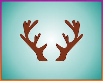 Reindeer antlers svg | Etsy