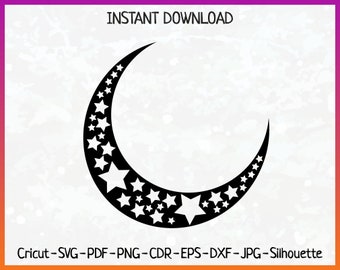 Moon svg | Etsy