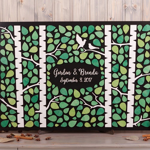 3d Wedding Guestbook Alternative Guest Book Tree Custom Frame | Etsy