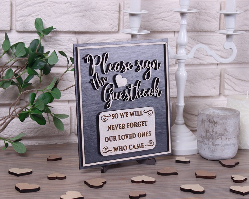 Wedding Drop Box Wedding Guest Book Alternative Bride and - Etsy