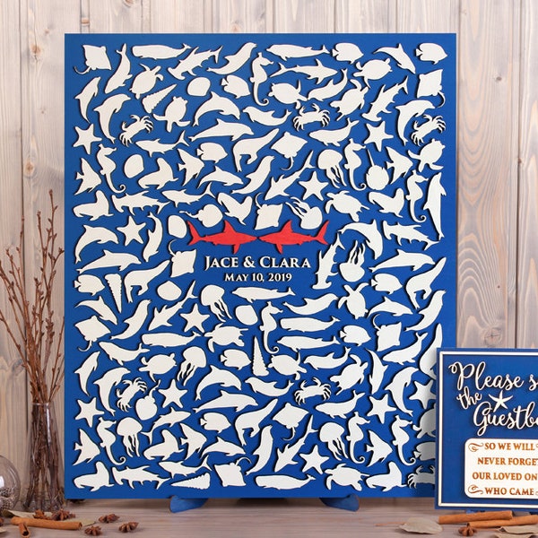 Fish Guest Book - Etsy