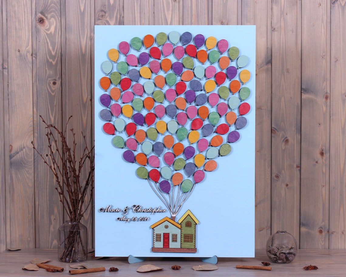 Up House Wedding Guest Book Alternative Custom Wedding - Etsy