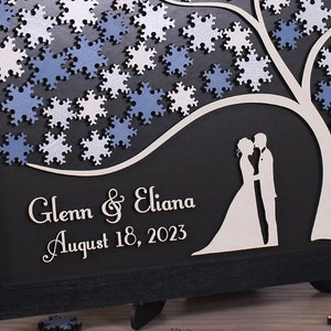 Magnetic Snowflakes Wedding Guest Book Alternative Winter Wedding ...