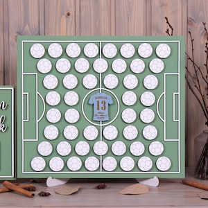 Football Guestbook, Bar Mitzvah Soccer, Wedding Guest Book Alternative ...