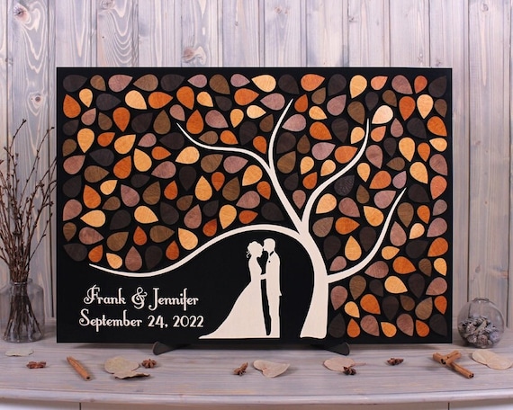 Rustic Wedding Tree Silhouette Laser Cut Tree Invitation By Dodeline