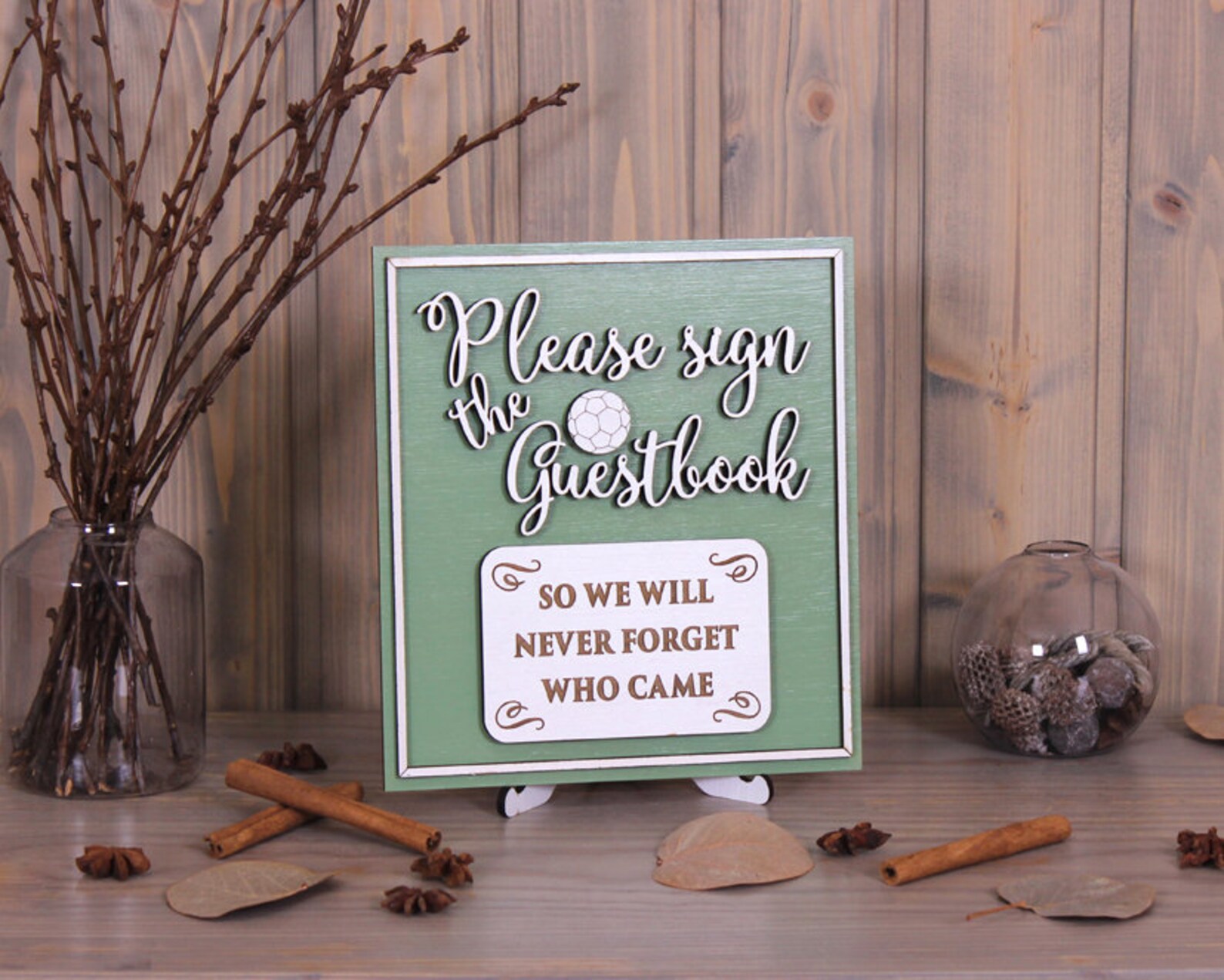 Football Guestbook, Bar Mitzvah Soccer, Wedding Guest Book Alternative ...