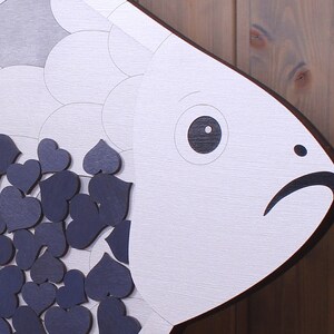 The Rainbow Fish Inspired Drop Box Custom Hearts Guestbook Alternative ...
