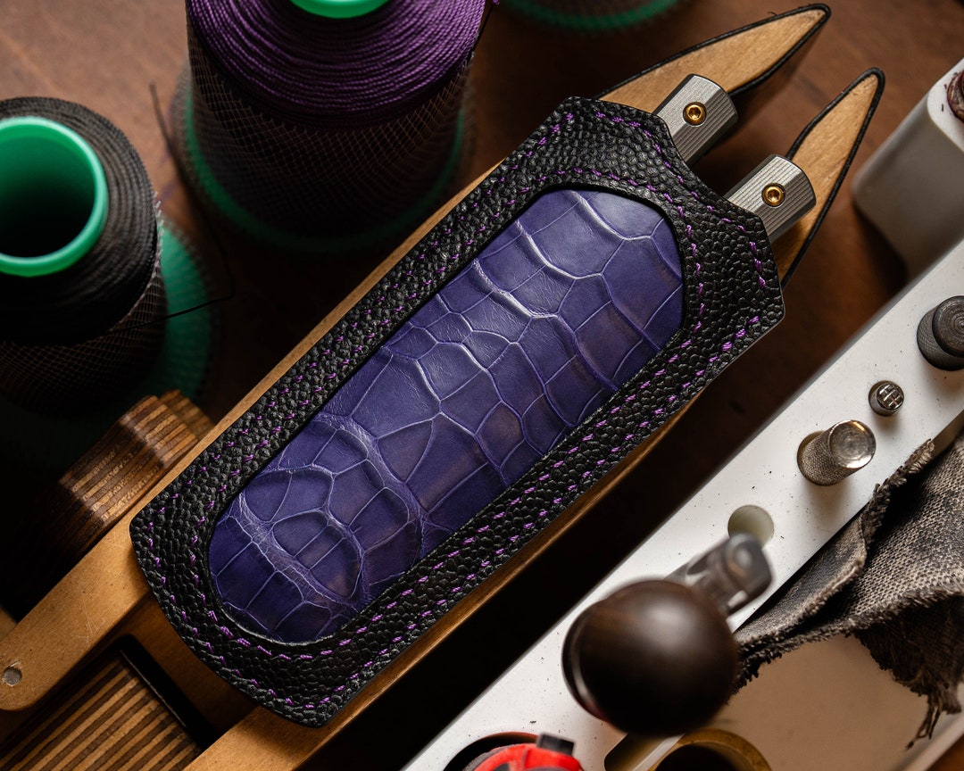 Premium Gator Bali Cocoon/balisong Sheath With Ti Pocket Clip - Etsy