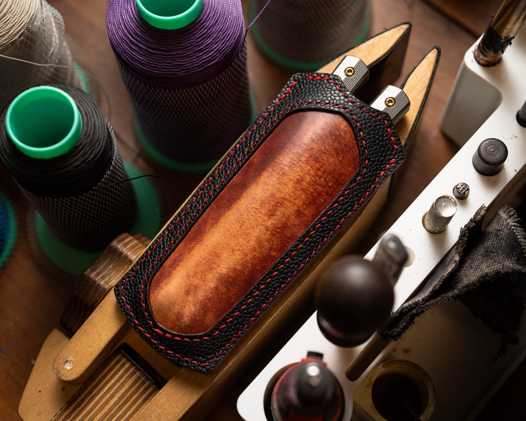 Premium Shell Cordovan Inlaid Bali Cocoon/balisong Sheath With Ti ...