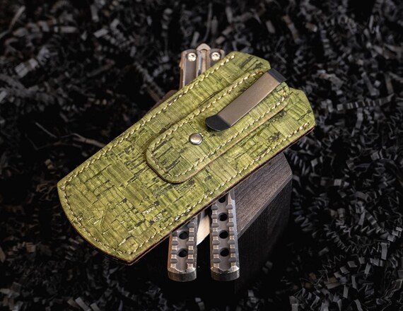 Cork Bali Cocoon/balisong Sheath With Pocket Clip - Etsy
