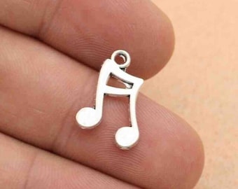 Music Notes Charm | Etsy