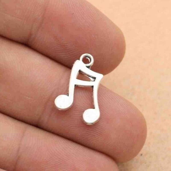 Music Notes Charm - Etsy