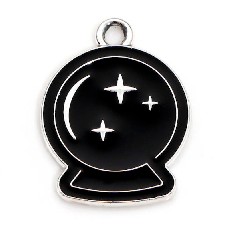 Crystal Ball Charm - Etsy