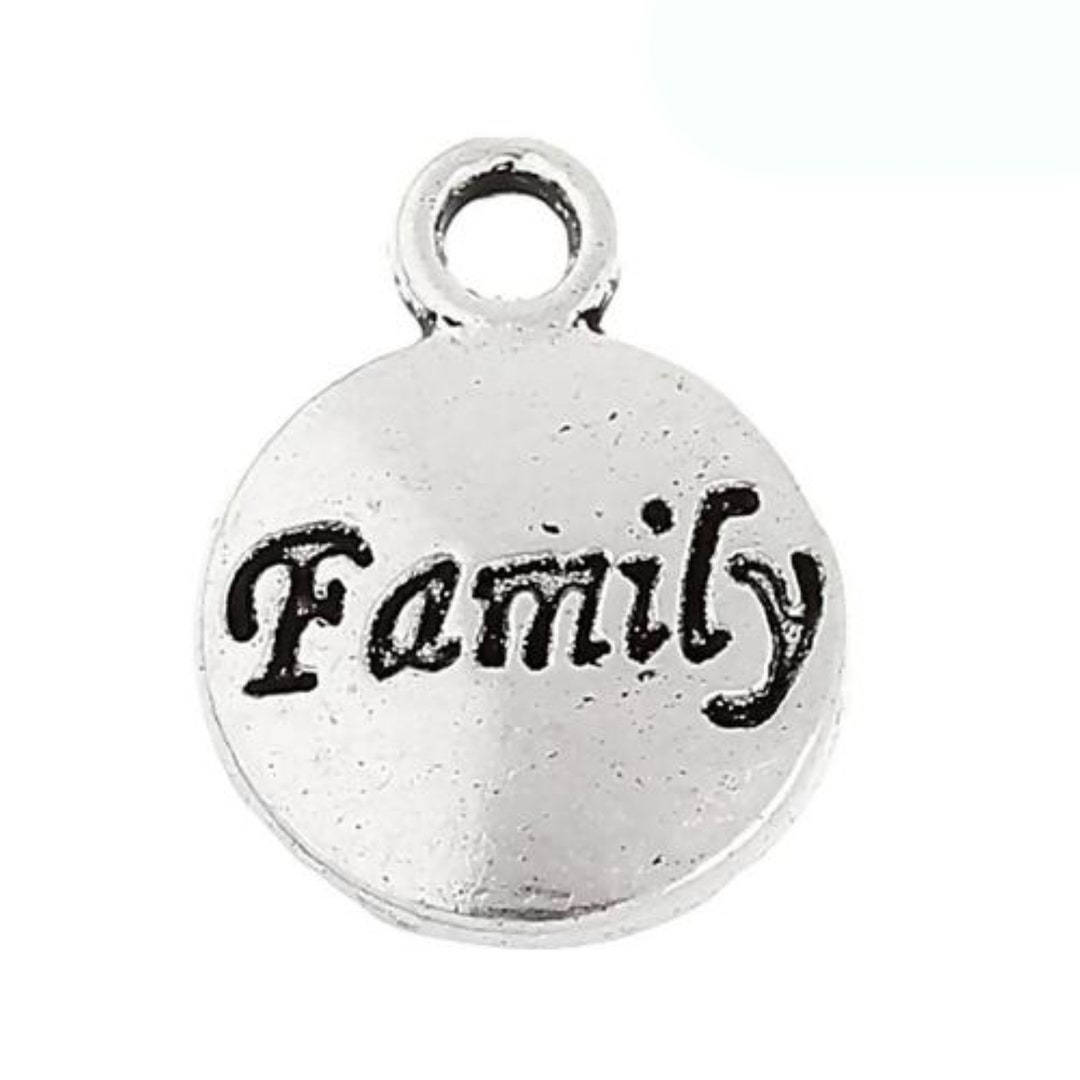 Family Disc Charm - Etsy