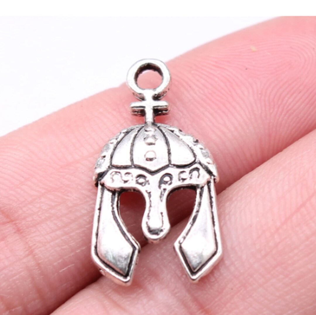 Ancient Helmet Charm - Etsy