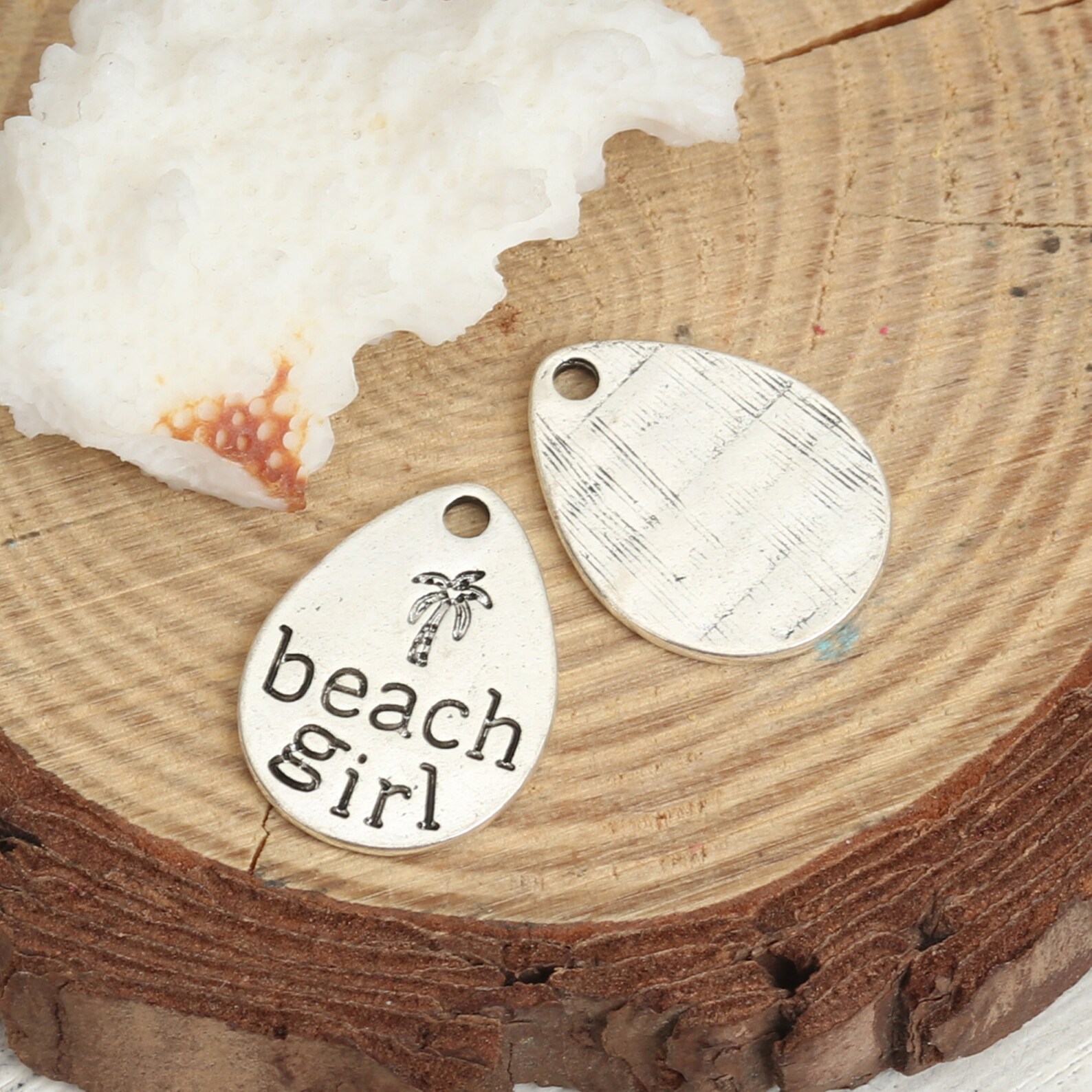 Beach Girl Charm/pendant - Etsy
