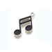 Enameled Musical 8th Notes Charm - Etsy