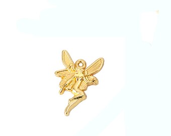 Gold Fairy Charm - Etsy