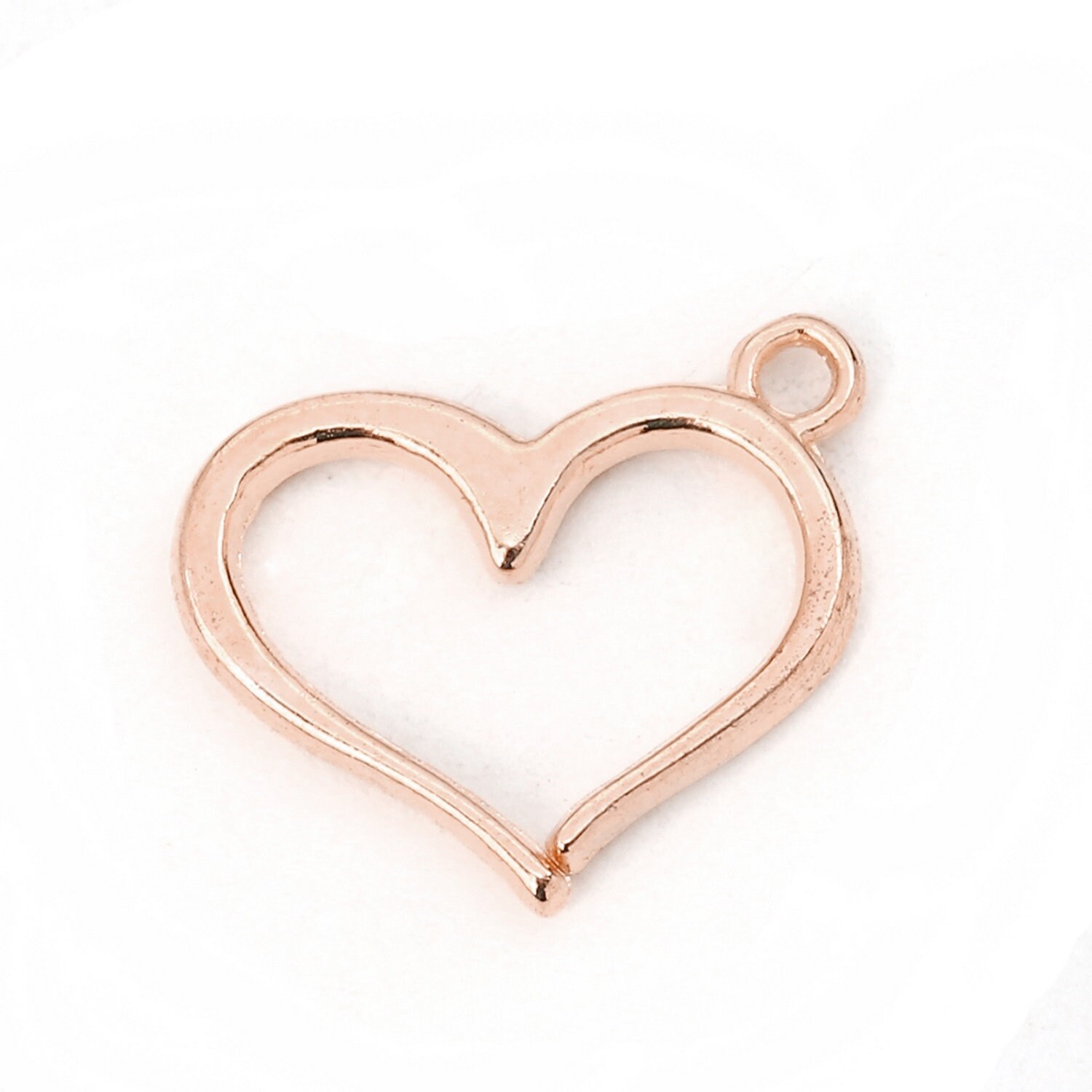 3D Heart Charm Choice of Colors - Etsy