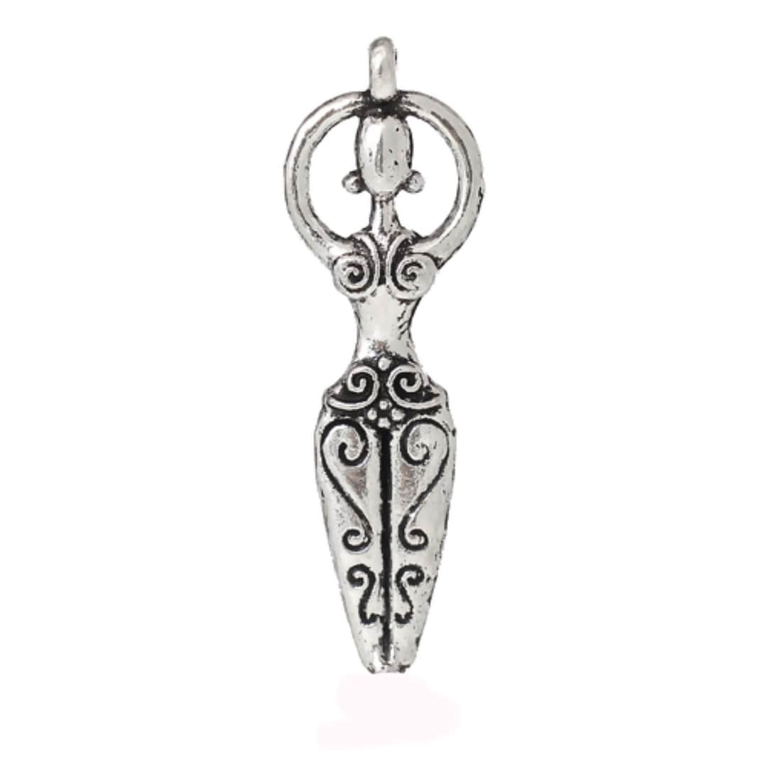 Fertility Goddess Charm Double Sided - Etsy