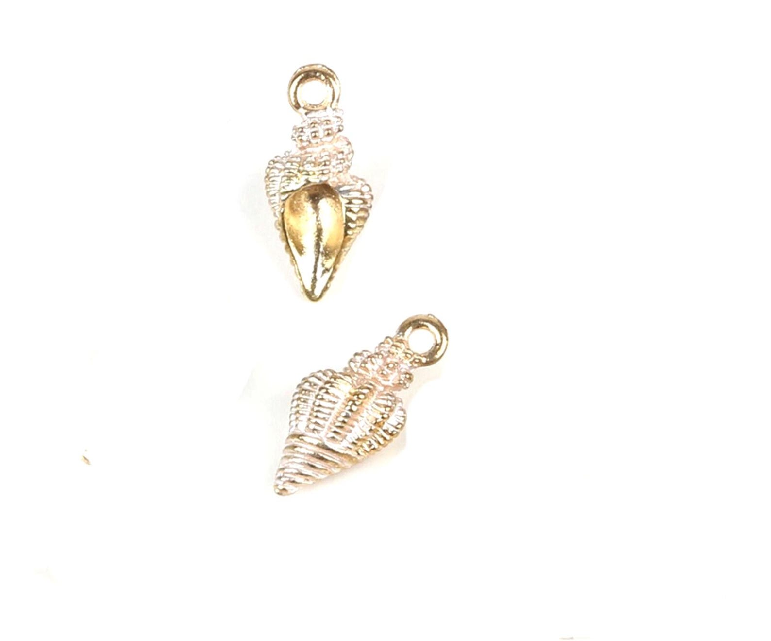 Enameled Seashell Conch Charm Choice of Colors - Etsy