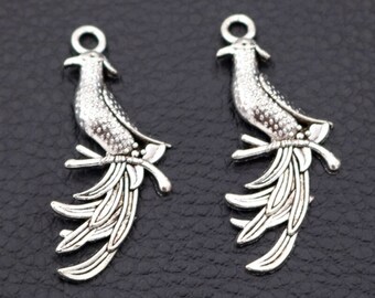 Phoenix Bird Keychain - Etsy