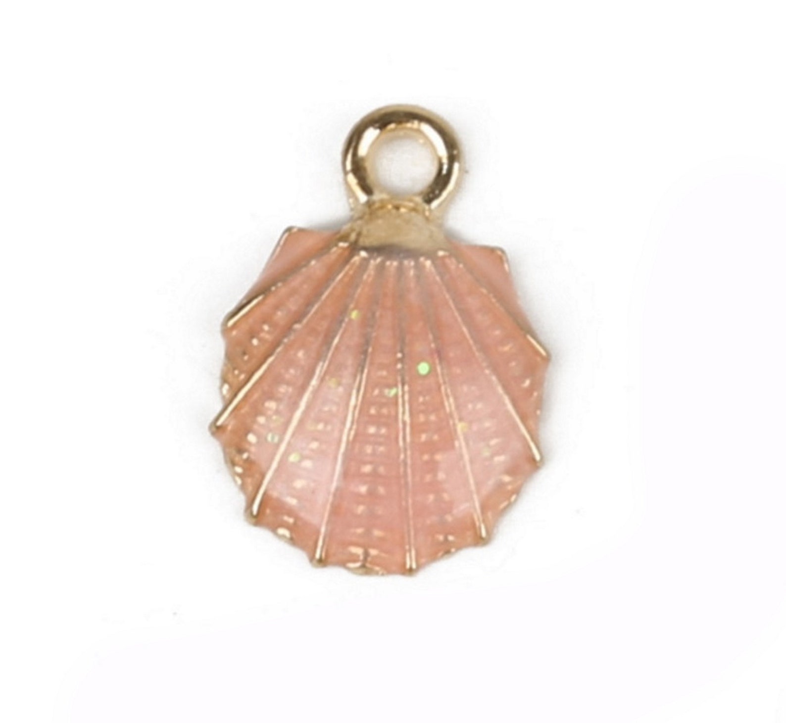 Enameled Clam Shell Charm Choice of Colors | Etsy