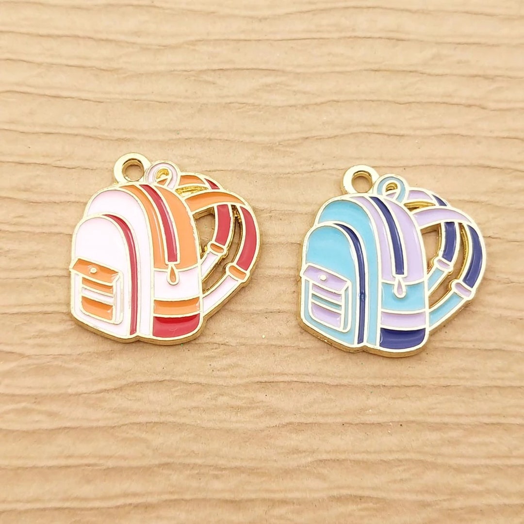 Colorful Enamel Backpack Charm***choice of Color - Etsy