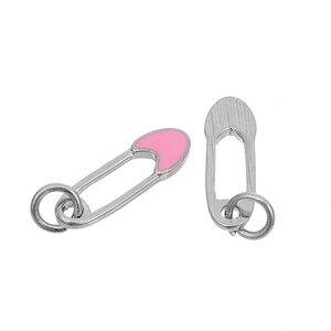 Enameled Baby Diaper Pin Charm **boy or Girl** - Etsy