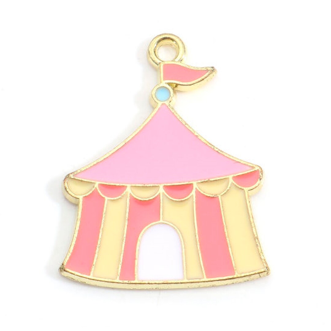 Enamel Circus Tent Charm - Etsy